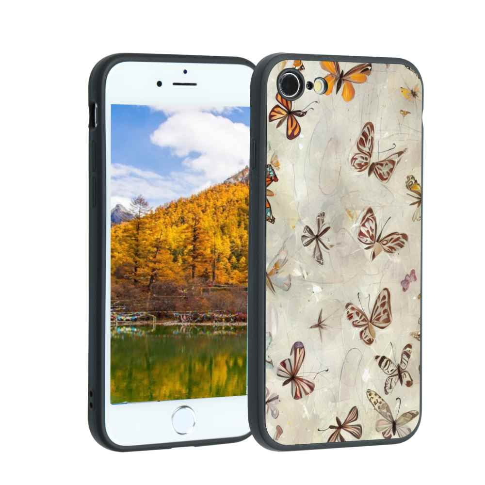 Compatible with iPhone 8 Phone Case, Butterfly-124 Case Silicone ...