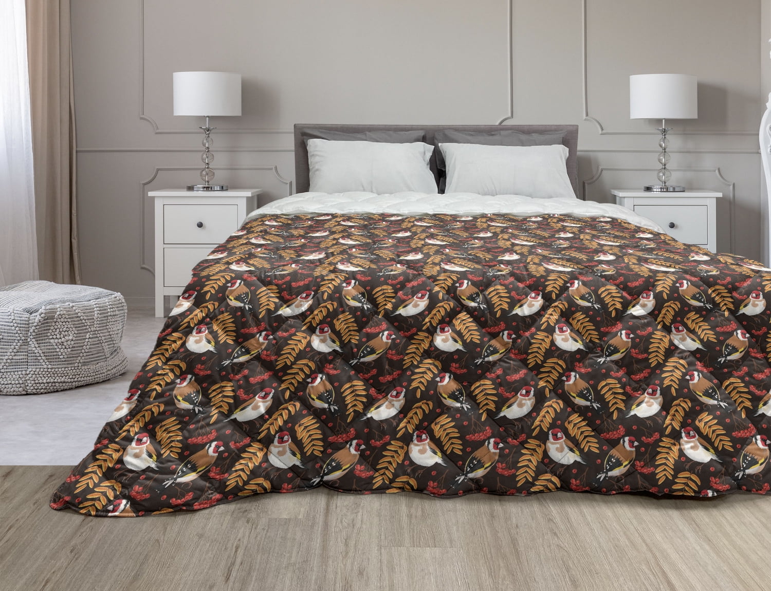 Abstract Down Alternative Comforter, Pastel Triangles with Polka Dots ...