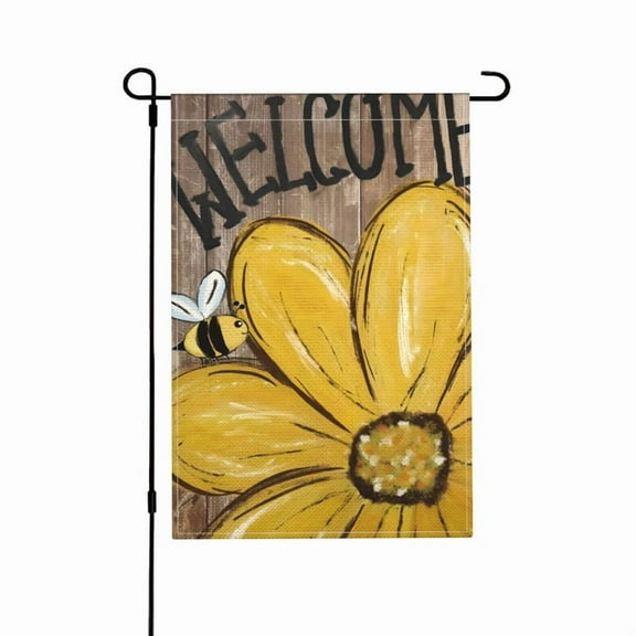 Carson Watercolor Daisy Garden Flag, 12.5 x 18 inch Double Sided ...