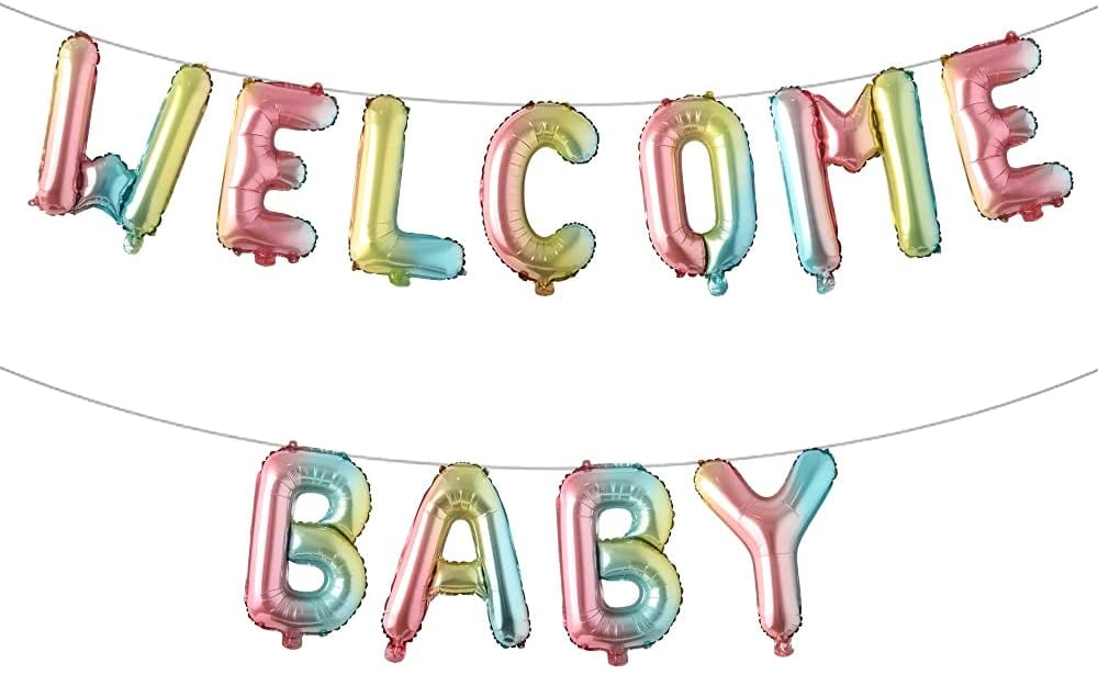 Welcome Baby Letter foil Balloons Children Party Decoration Birthday ...