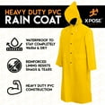 Xpose Safety Medium Yellow Raincoat - Waterproof, Heavy Duty ...