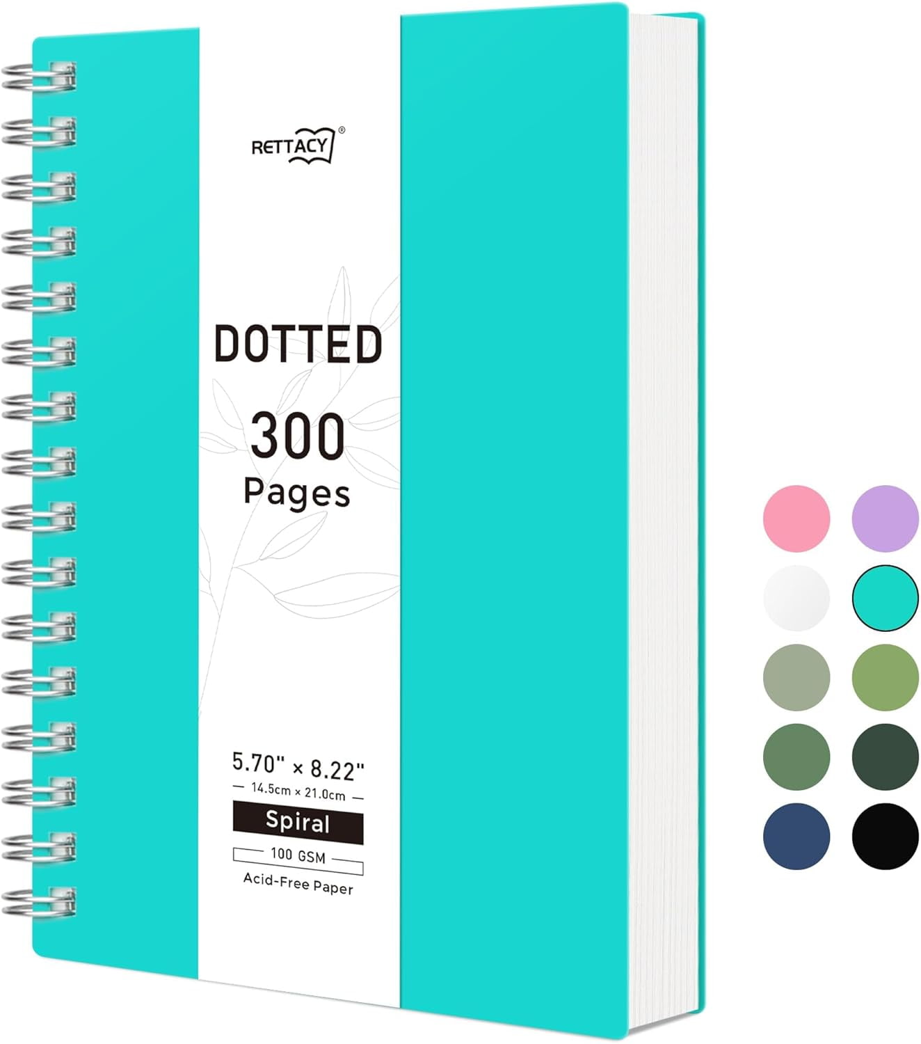 UTAH-Bullet Dotted Journal - A5 Dotted Grid Spiral Notebook with 300 ...