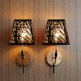 Etched Forest Metal Lamp Shade For Wall Lamp SWAIFDEE Small Lamp Shade ...