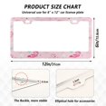 2PCS License Plate Frame Universal 12x6 Inch Stainless Steel Car Tag ...