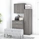 Universal 3 Piece Modular Closet Storage Set in Platinum Gray ...