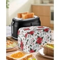 Christmas Poinsettia Toaster Cover 4 Slice, Large Kitchen Appliance ...