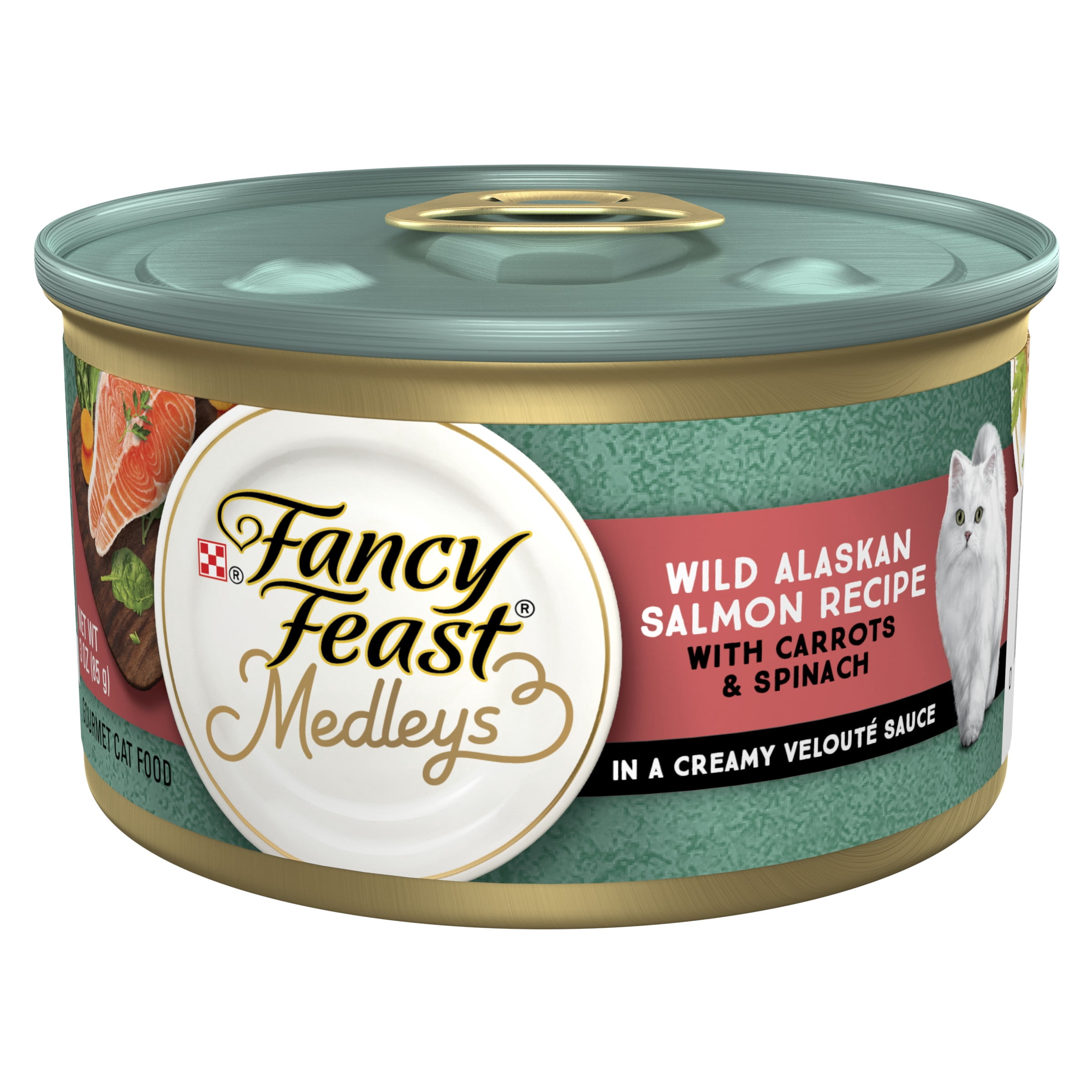 Buy 24 Pack Fancy Feast Wild Alaskan Salmon With Carrots And Spinach 