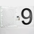 8 Inch Modern Floating House Numbers Large Black Shadow Home Address ...