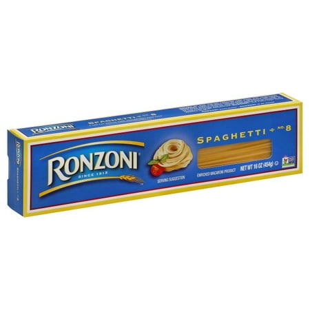 Ronzoni No. 8 Spaghetti Pasta, 16-Ounce Box - Walmart.com