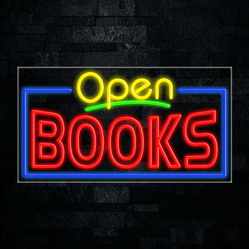 Books LED Neon Sign 33"L x 18"H #35469 - Walmart.com