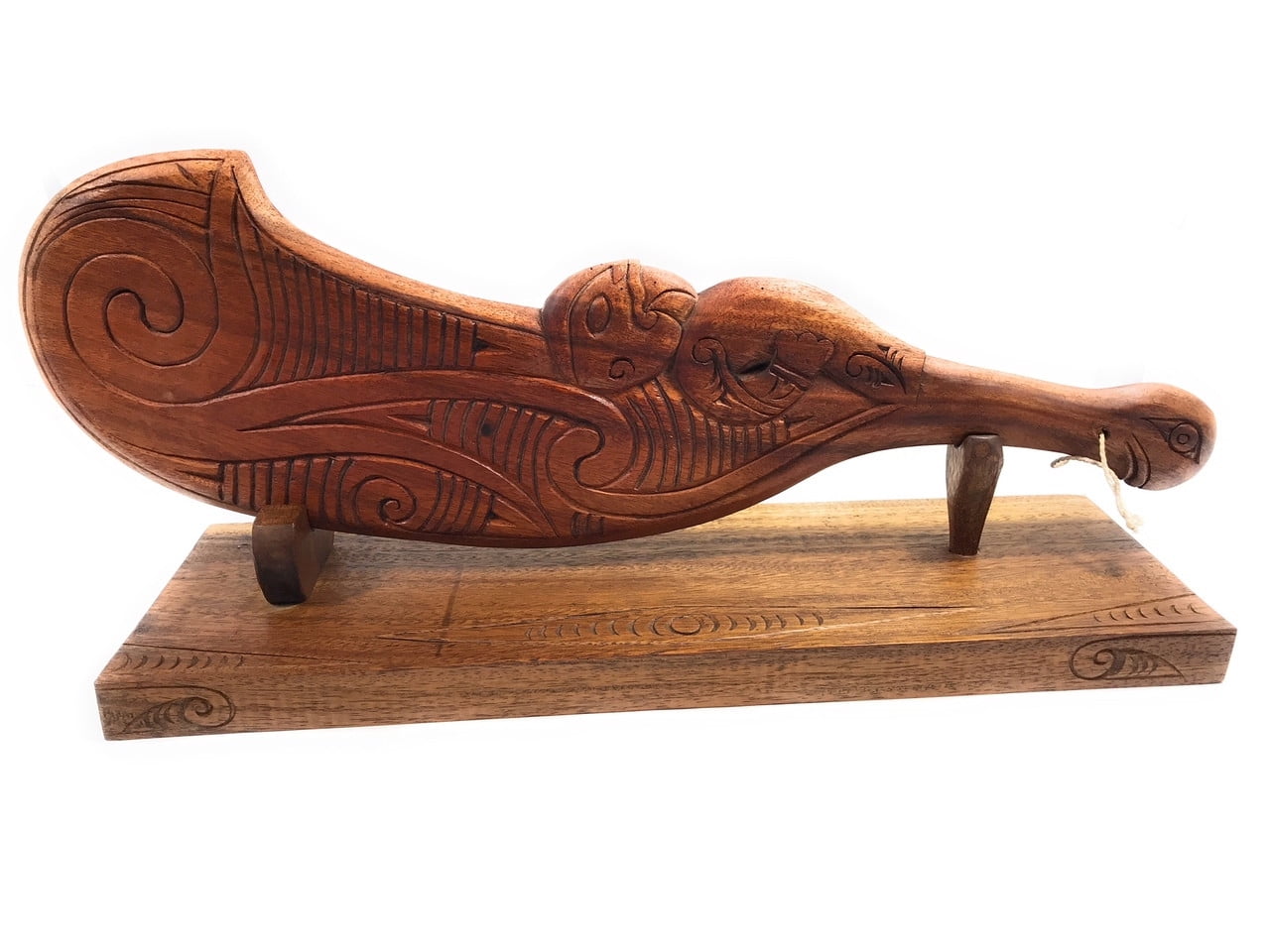 Decorative Patu Maori War Club w/ Stand 16" - Hand Carved | #bla604940a ...