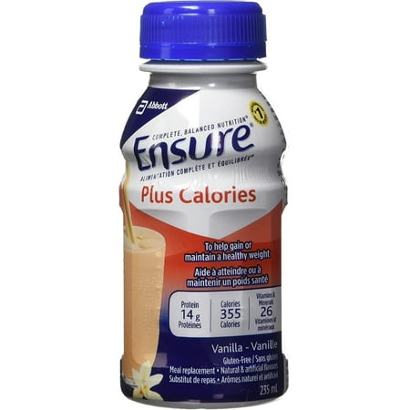 Ensure Plus Calories Vanilla, 235mL Bottle, 24-Pack - Walmart.ca