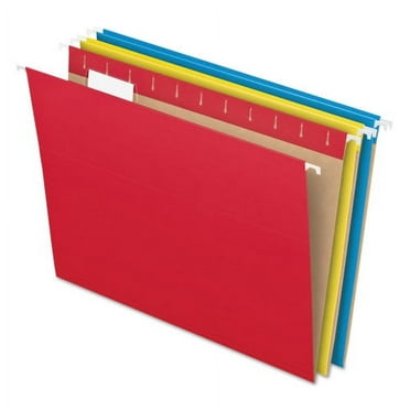Pendaflex Recycled Colored Hanging Folders, 1/5-Cut Tabs, Assorted ...