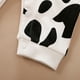 PatPat 100% Cotton Cow Print Long Sleeve White Baby Jumpsuit,Newborn Girl Boy Snap Closure ...