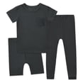 Boys Summer Outfits Kids 3 Piece Short Sleeve Top Shorts and Pants ...