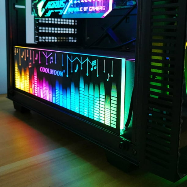 Tablero De Luz Rgb COOLMOON RGB Light Board PC Case Power Box Pequeño ...