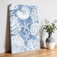 Blue Ocean Life Canvas Wall Art for Living Room, Coastal Starfish ...