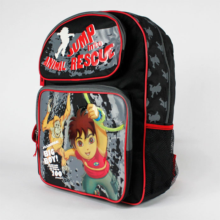 Go Diego Go! Siberian Tiger Yellow/Black Full Size Kids Backpack (16in ...