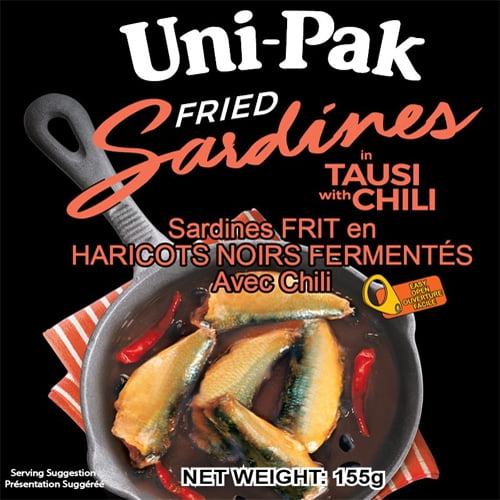 UNIPAK Fried Sardines with Tausi Chili, 155g - Walmart.ca