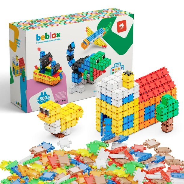 Juego de juguetes de construcción Building Blocks BEBLOX, 500 piezas ...