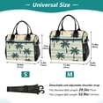 ALAZA Retro Palm Tree Print Cooler Lunch Bag Insulated Reusable Lunch ...