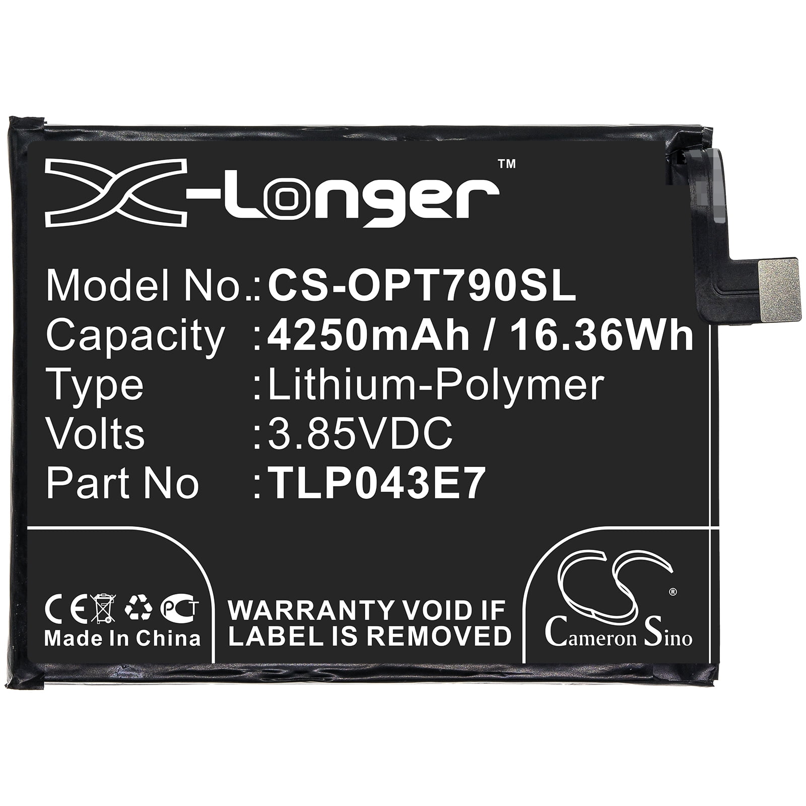 4250mAh TLP043E7 Battery for T-Mobile Revvl 5G - Walmart.com