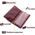 Leather Checkbook Covers for Personal Checkbook, Checkbook Holder with ...