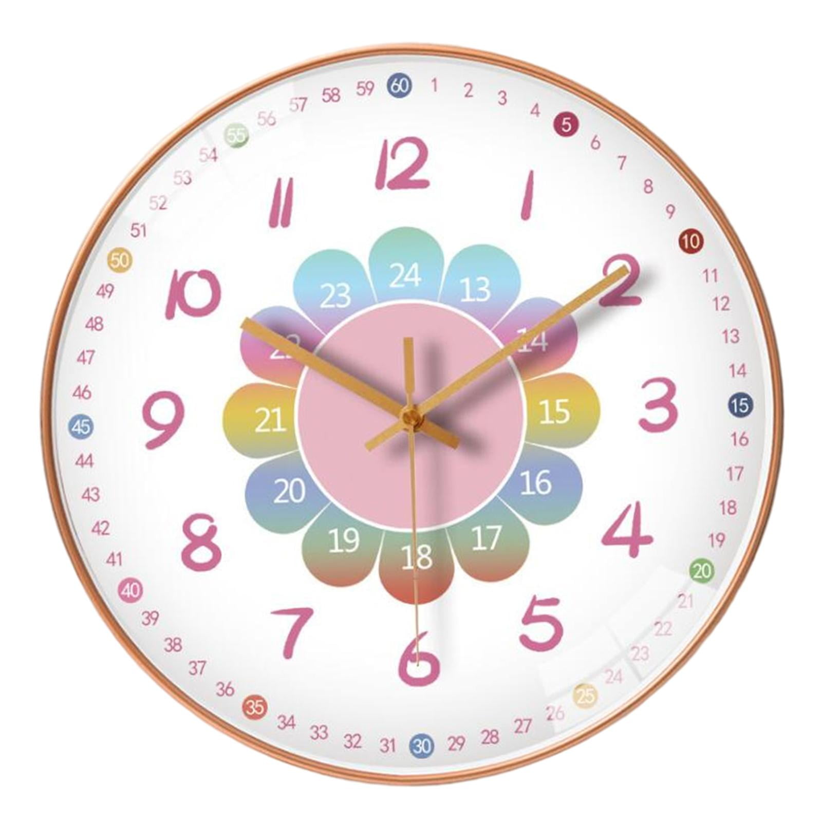 12 Inch Silent Analog Telling Time Teaching Clock ,Einfach Zu ...