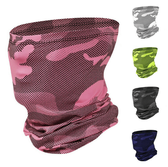 Cooling Sunscreen Face Mask Neck Gaiter Wrap Balaclava Bandana Scarves ...