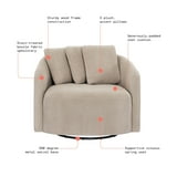 Beautiful Drew Accent Chair by Drew Barrymore, Fawn Cord - Walmart.com