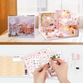 DIY Miniature Dollhouse Kit with LED Light Furniture Wood Mini Doll ...