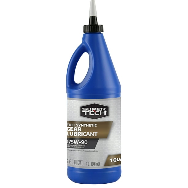 Super Tech Full Synthetic Gear Lubricant SAE 75W-90, 1 Quart - Walmart ...