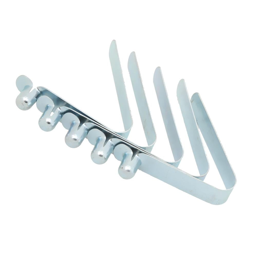 5 Stainless Steel Paddle Tent Pole Push Button Spring Snap Clip Locking ...