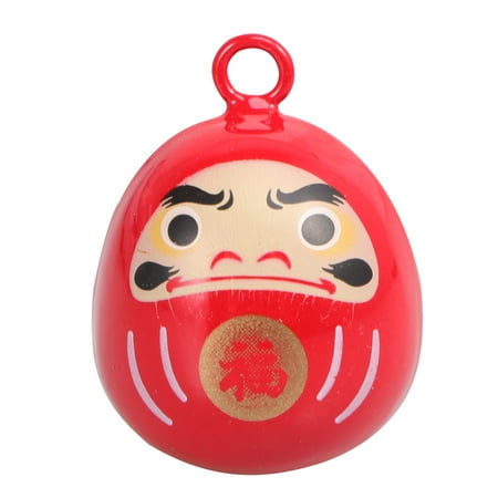 Daruma Bells Pendant Accessories Seal Bright Colored Japanese Water ...