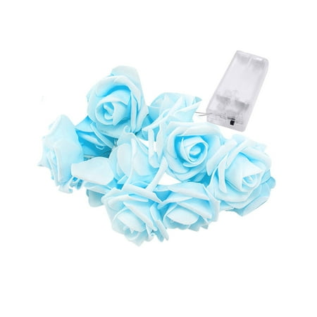Outdoor String Lights 1M 10Led Simulation Rose String String Christmas ...