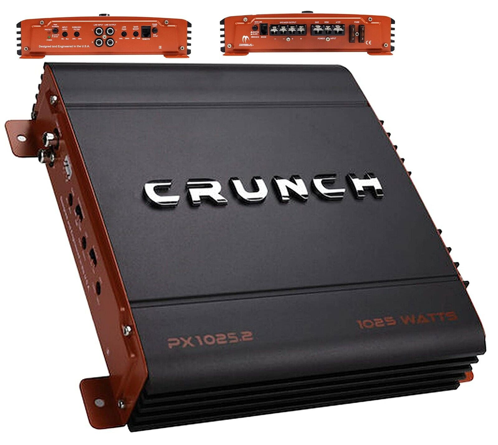 Crunch Power X 1000W MAX 2 Channels ClassAB Car Audio Stereo Amplifier ...