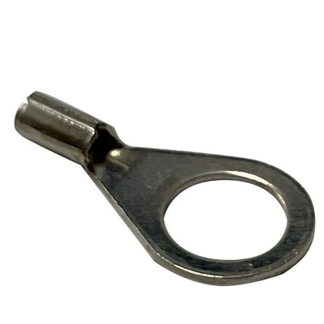 (100) High Temperature Non-Insulated Ring Connector 22-18 Gauge AWG 5/16" Stud Electrical Wire ...