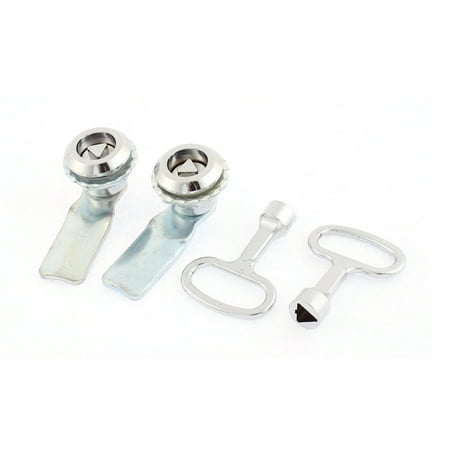 2pcs Cabinet Security Triangle Door Locks with keys Panel Hardware ...
