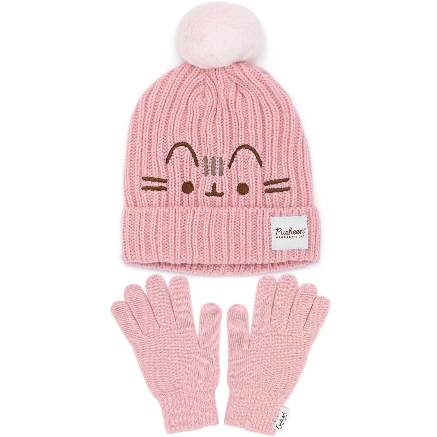 Click here for Pusheen Womens The Cat Knitted Beanie & Gloves Set... prices