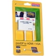 Cirago DPM2HDMVGA Mini Display Port to HDMI, VGA Display Adapter ...