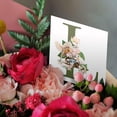 3drose, Green Monogram Initial L Pretty Floral and Bird, 1 Greeting ...