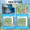 1set Waterproof PVC Colored Laser Stained Window Film Static Stickers ...