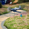 Airplane Wind Spinner, Airplane Weather Vane for Yard Garden, Wind ...