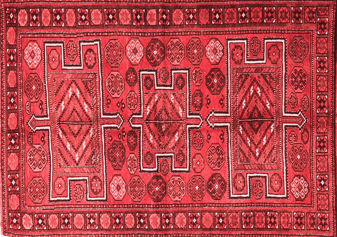 Ahgly Company Indoor Rectangle Persian Red Traditional Area Rugs, 8' x ...