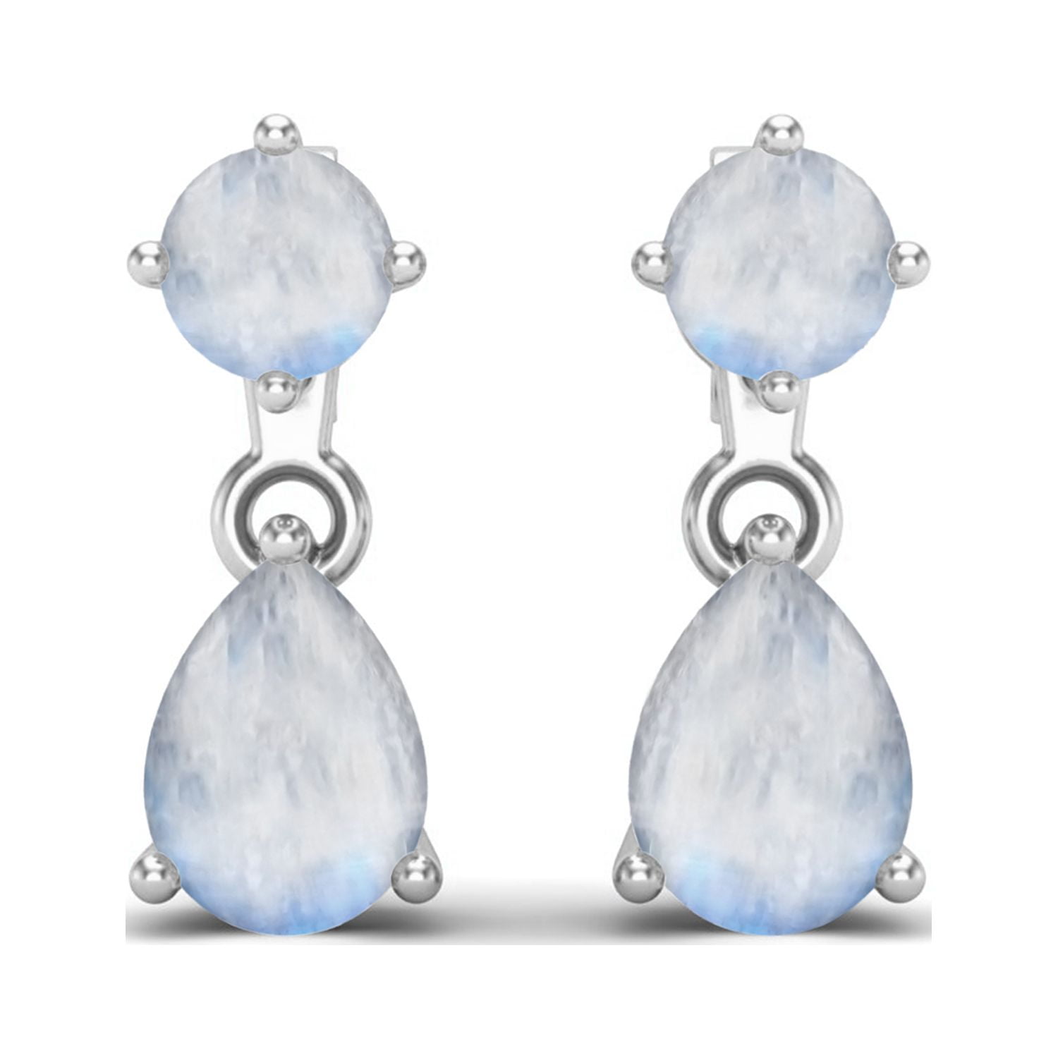 Click here for Mooneye 2.5 Cts Moonstone 925 Sterling Silver Dang... prices