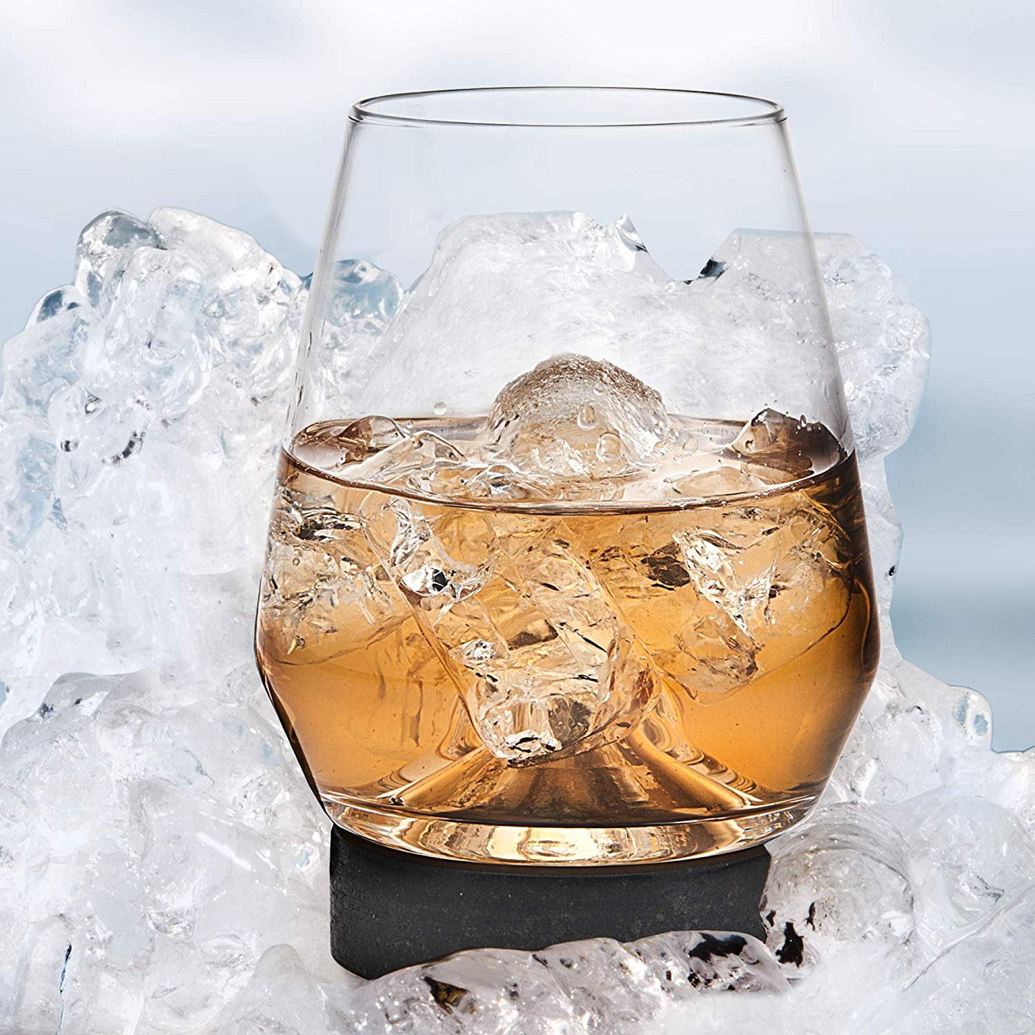 Stone Cold Stemless Wine Pairs Blk - Walmart.com