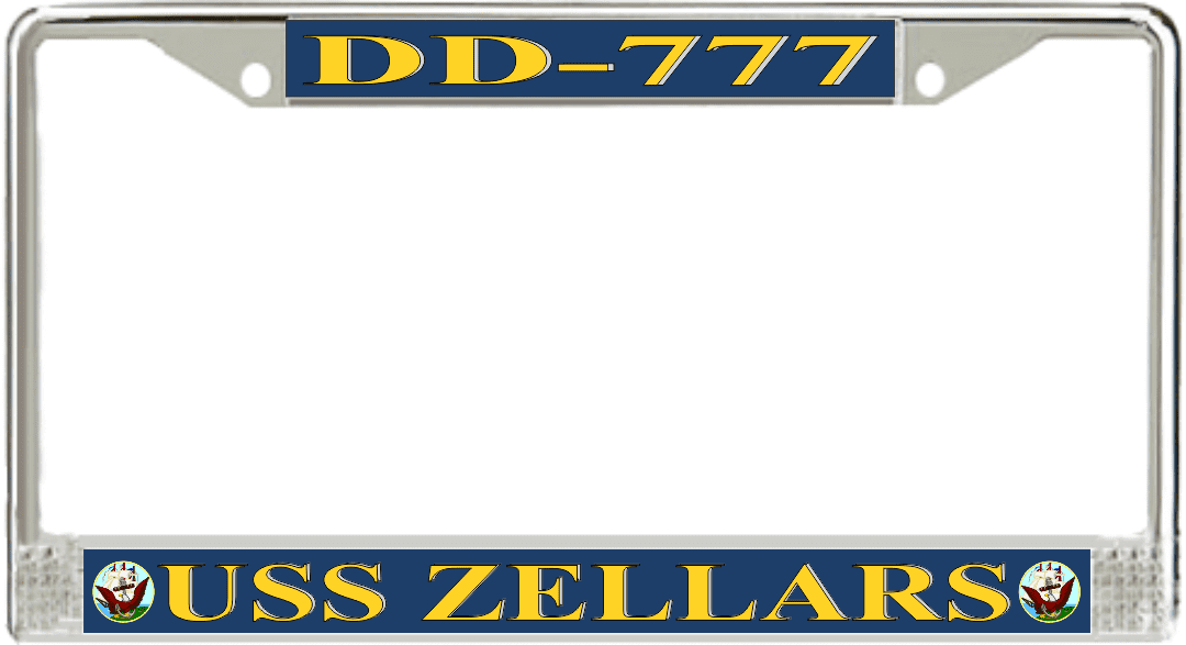 USS Zellars DD-777 License Plate Frame - Walmart.com