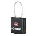 Brinks 28mm, TSA Luggage Padlock with a 1in Steel Cable Shackle ...