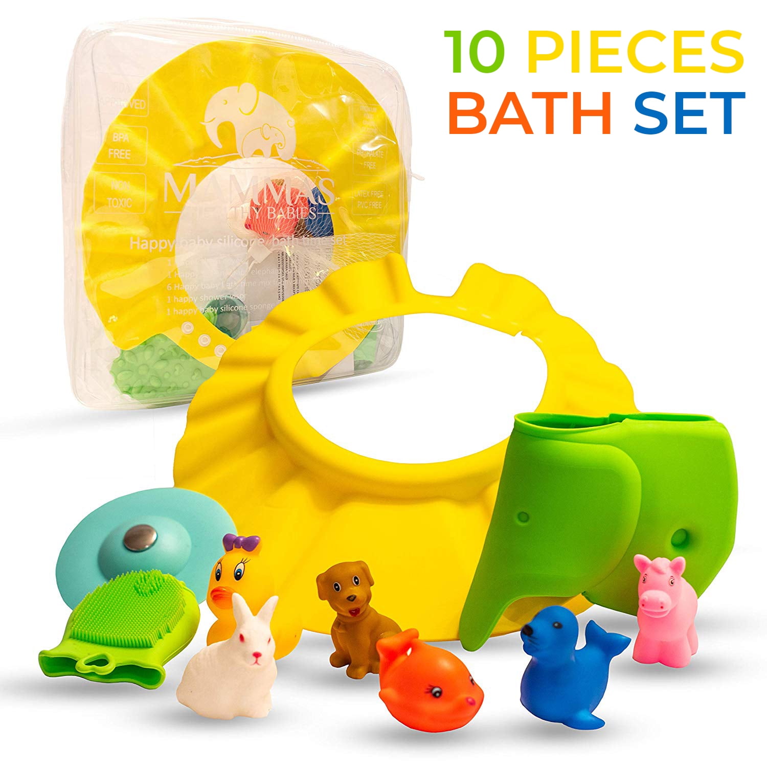 ITPCINC - Mammas healthy Babies Unisex Bath Set 10 Pack, 6 Kids Bath ...