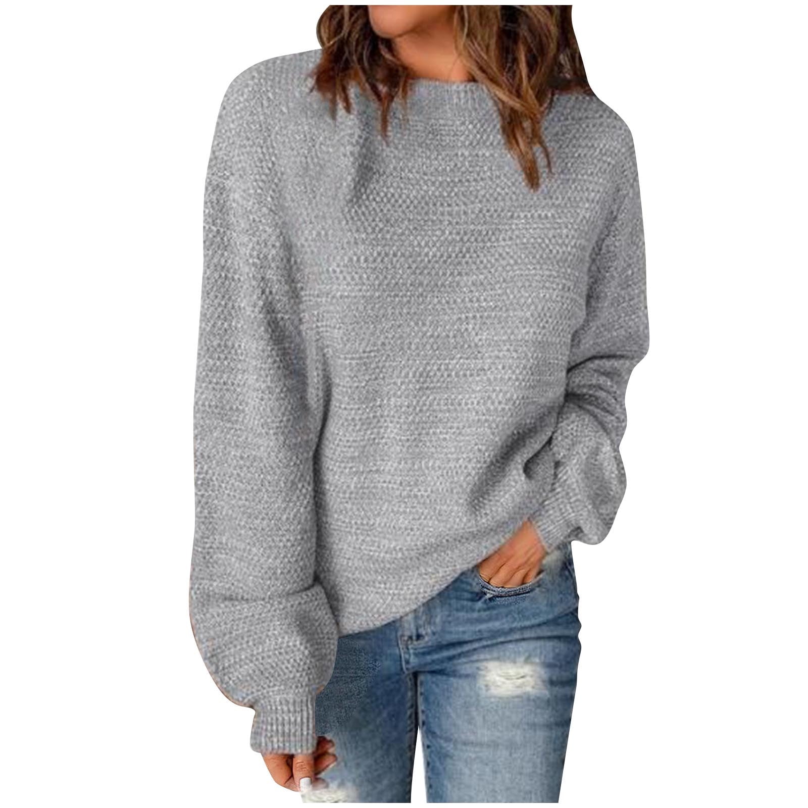 Click here for Cfhntfmh Sweater For Women Loose Comfy Long Sleeve... prices